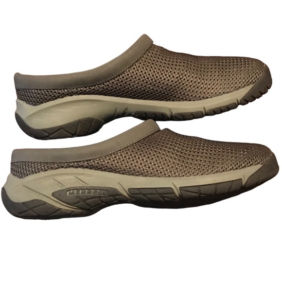 Merrell | Shoes | Merrell Encore Breeze Mesh Clogs Mules Olive Green ...